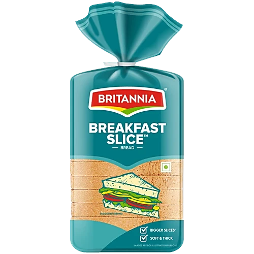 Britannia Breakfast Slice – Soft & Nutritious White Bread (450g) | Grofty