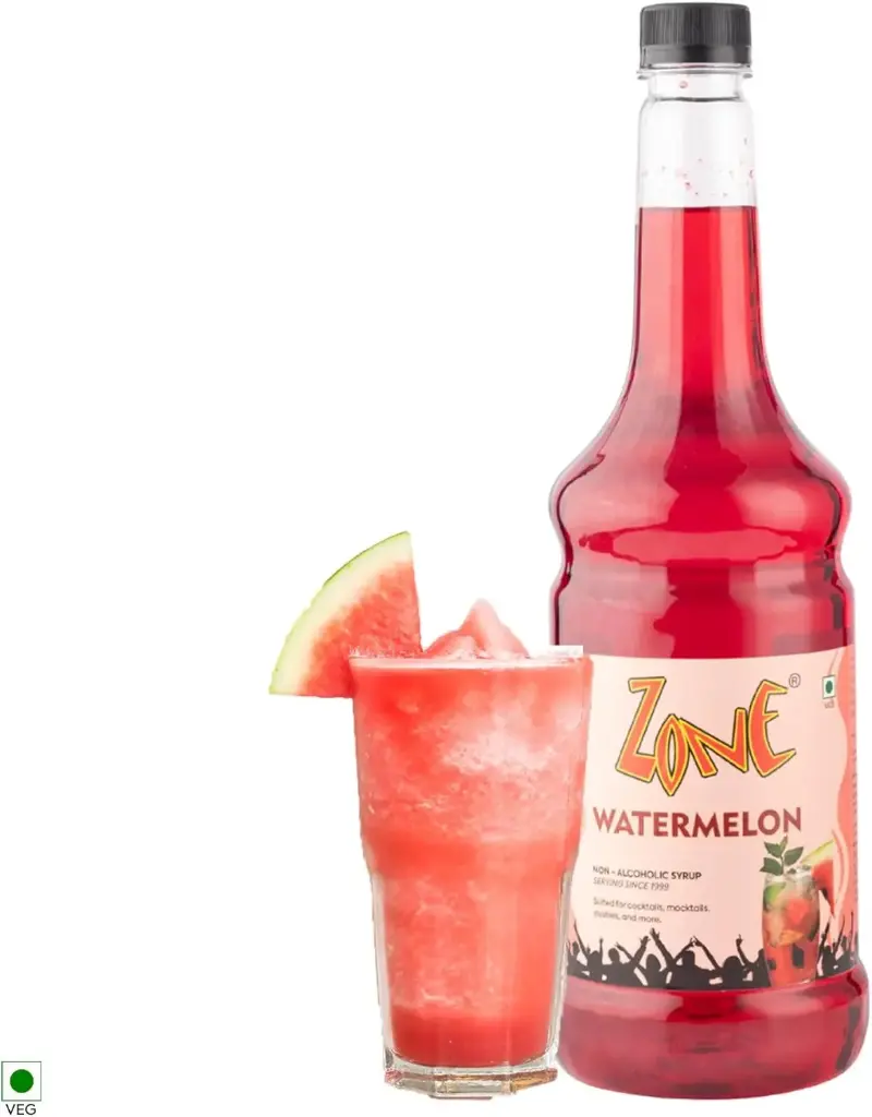 ZONE Watermelon Flavoured Bar Syrup – 1L Refreshing Summer Mixer for ...